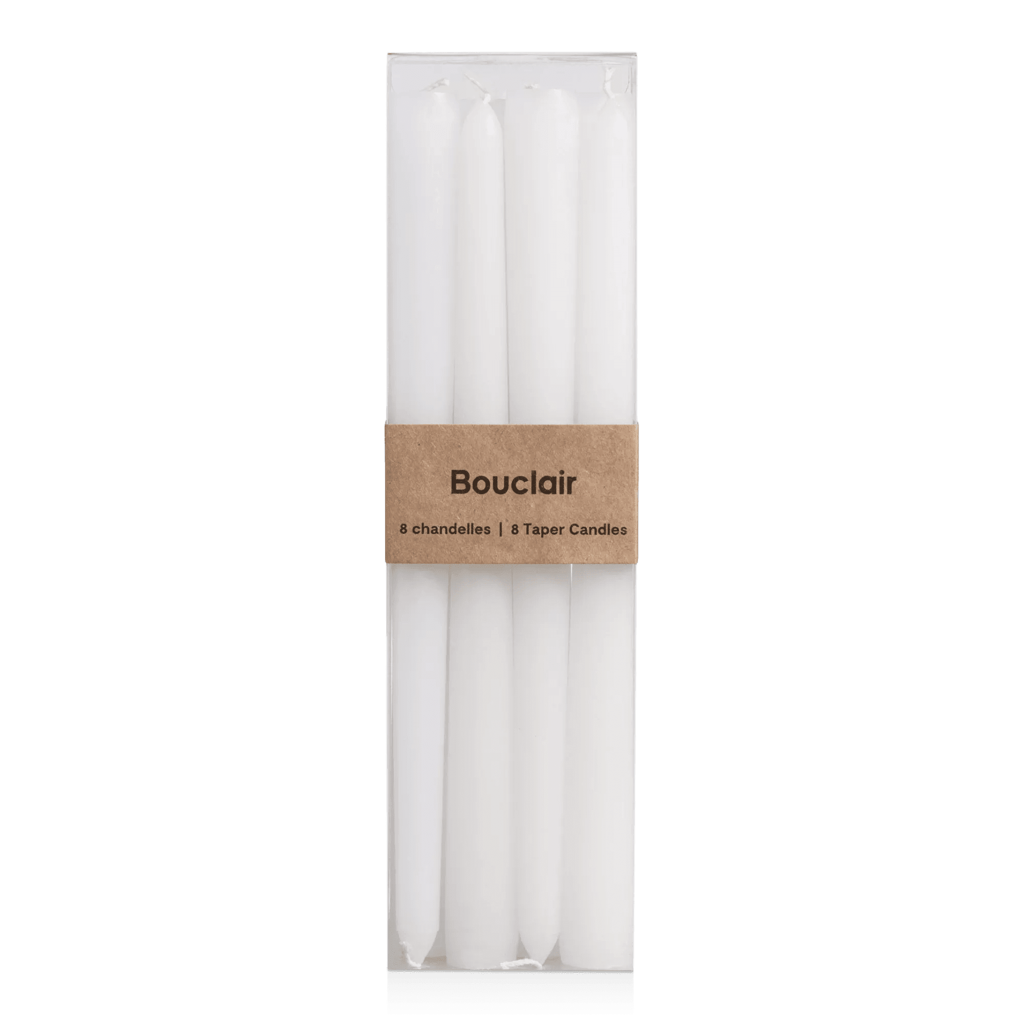 Click here for Bouclair White Pack Of 8 Taper Candles 9.75 In (25... prices