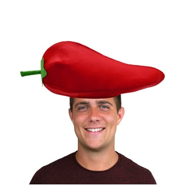 Plush Chili Pepper Hat Adult Halloween Accessory - Walmart.com