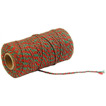 Twine Packing String Wrapping Cotton Twine 75M Green and White Rope for ...