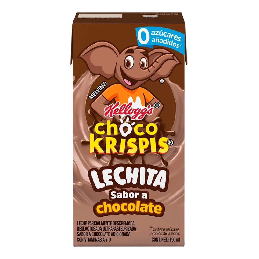 Leche Kellogg's Choco Krispis deslactosada sabor a chocolate 190 ml ...