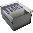 58 card file organizer box with metal base heavy-duty (includes index ...