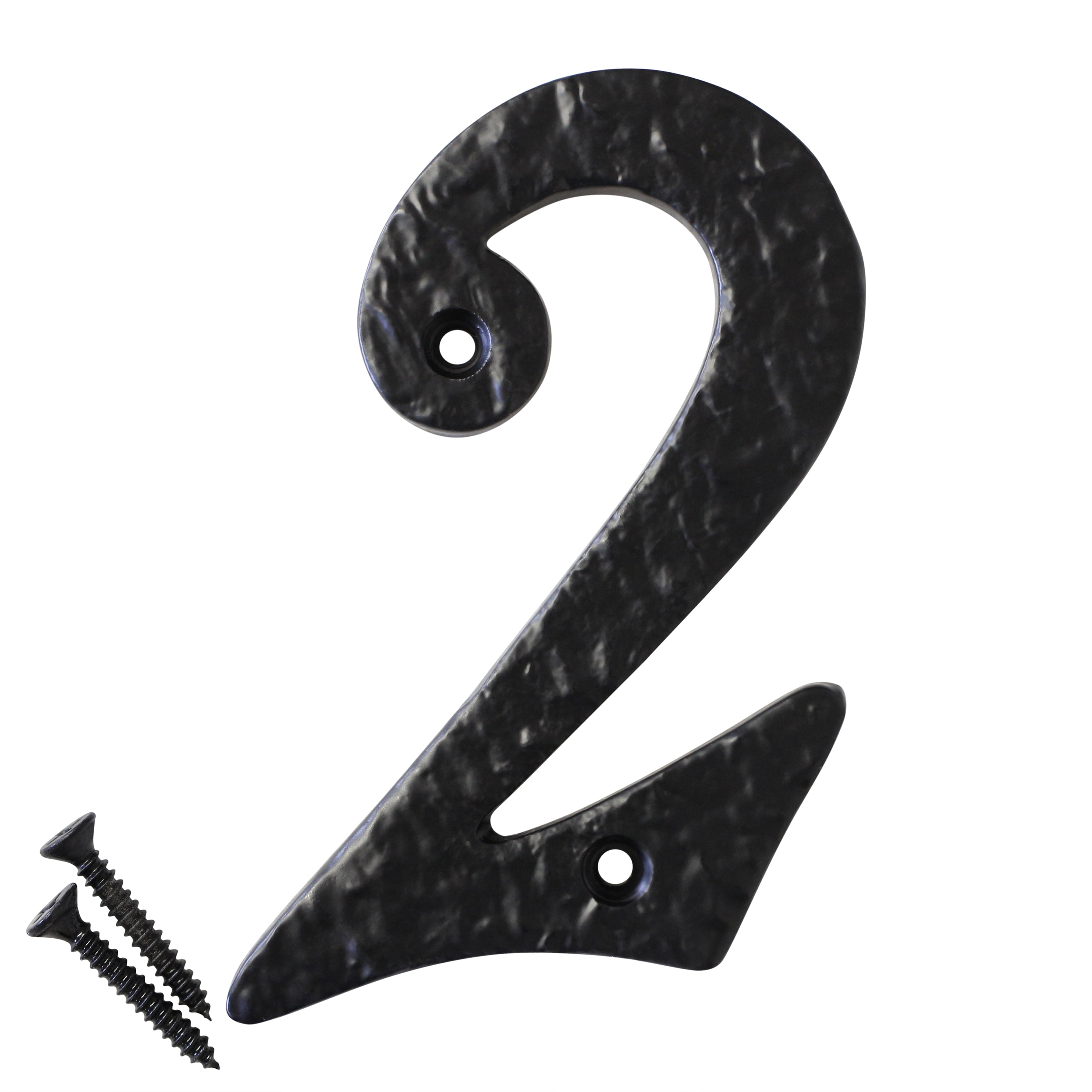 RCH Hardware NO-IR830-100 Iron House Number, 4 Inch, Black - Walmart.com