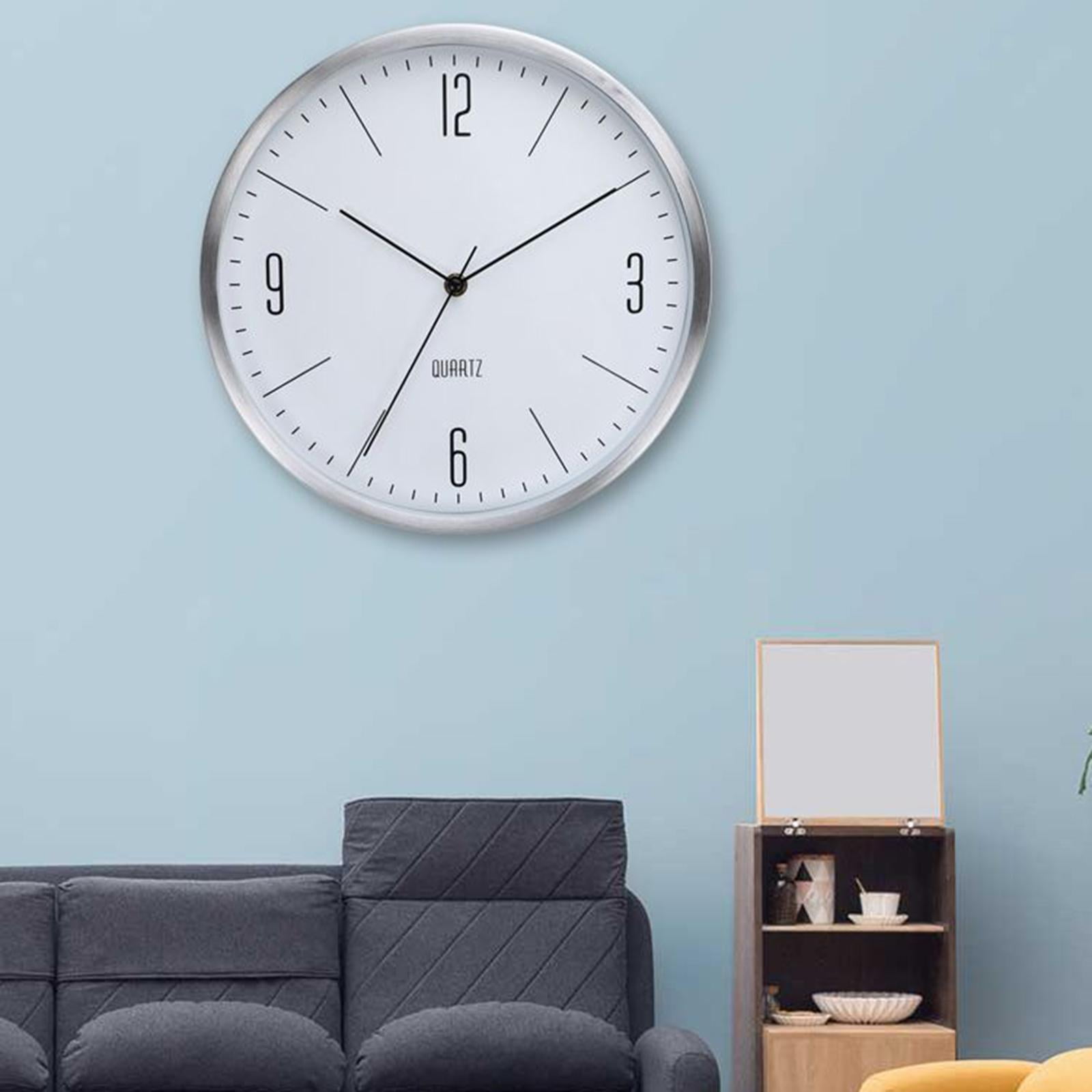 Stylish Wall Clock Large Clock Silent Battery Operated, 12"""""""" Wall ...
