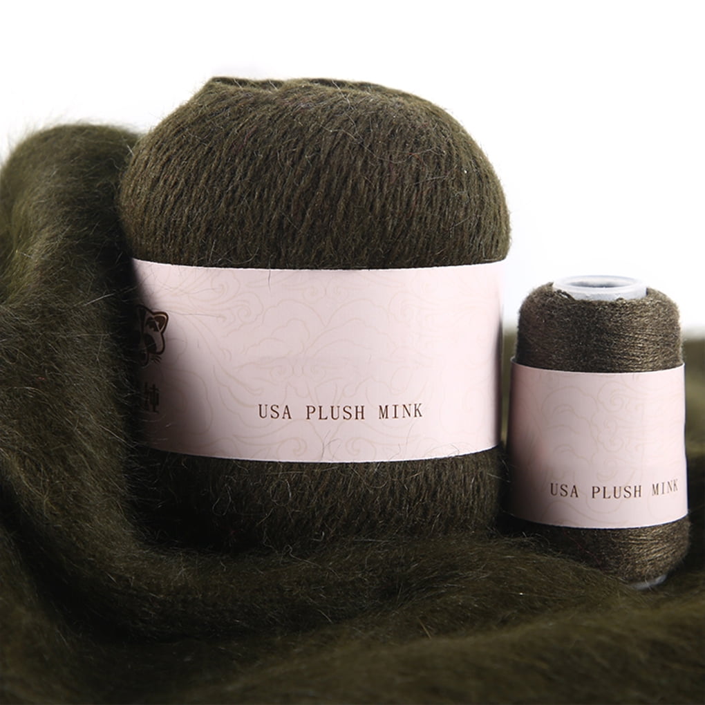 50g 20g Yarn Ball Set Knitting Crochet Thread Kit Yarns Army Green ...