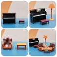 ifundom Simulated Mini Furniture Mini Piano Modeling Model Brown Wood 1 ...