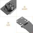 MLINS Sturdy Stainless Steel Hasp Latch with Padlock for Cabinet Doors ...
