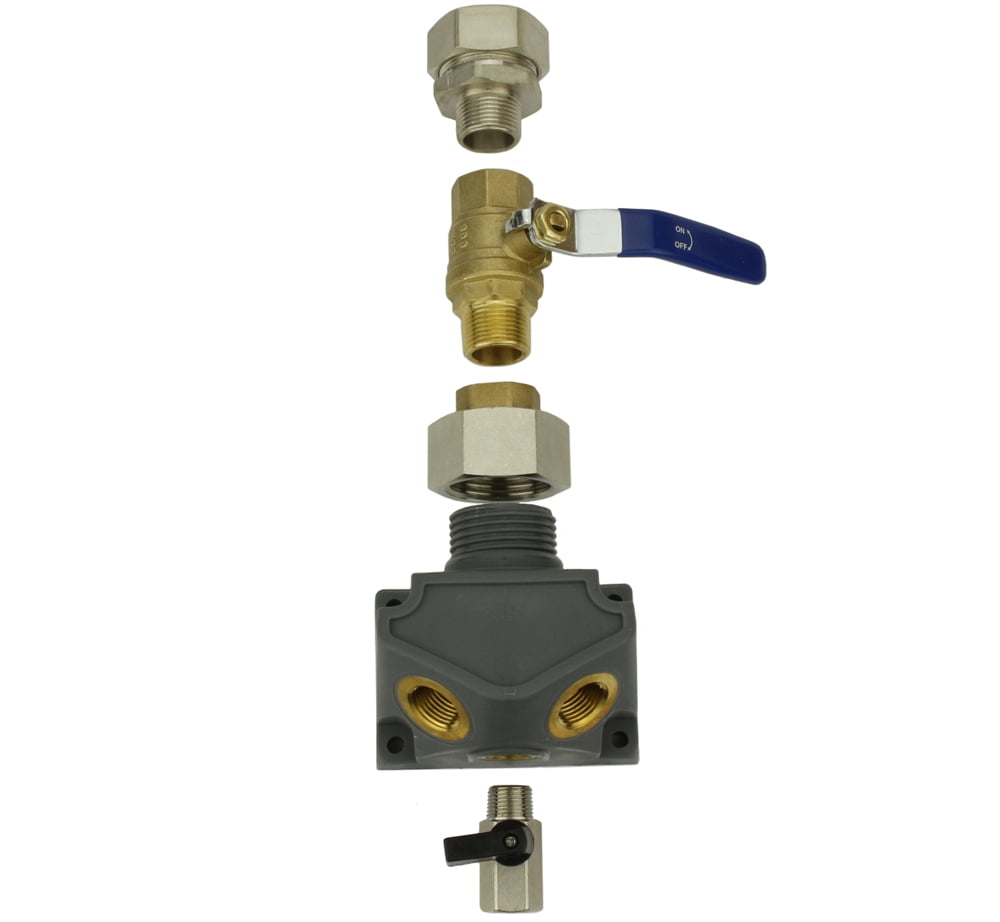 Maxline M8203V Dual Outlet Kit 1" Inlet Two 1/2" Ports Line Drop With ...