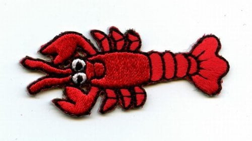 Red Lobster/Crawfish/Crayfish - Iron On Applique/Embroidered Patch ...