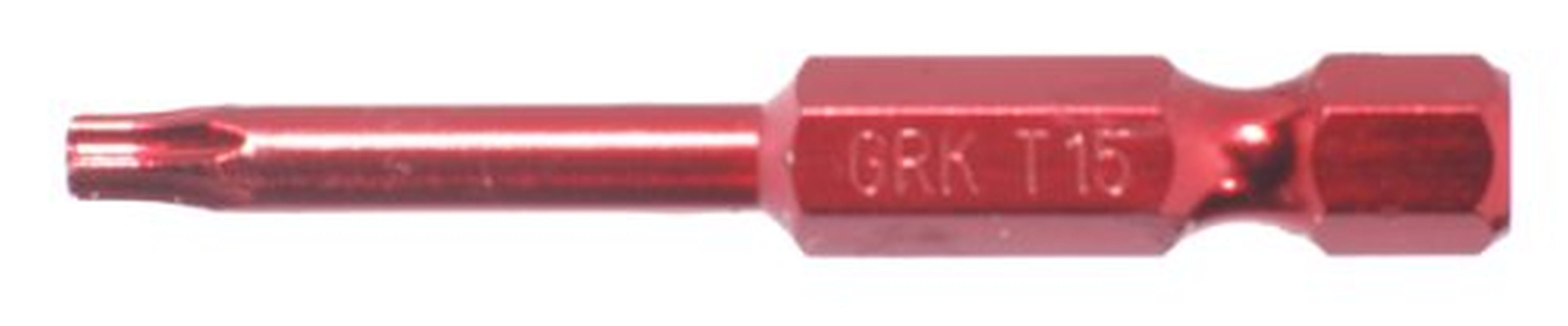 GRK 772691864277 T15-2" Bits in Red Containing 1-Pack Equal to 25 Bits ...