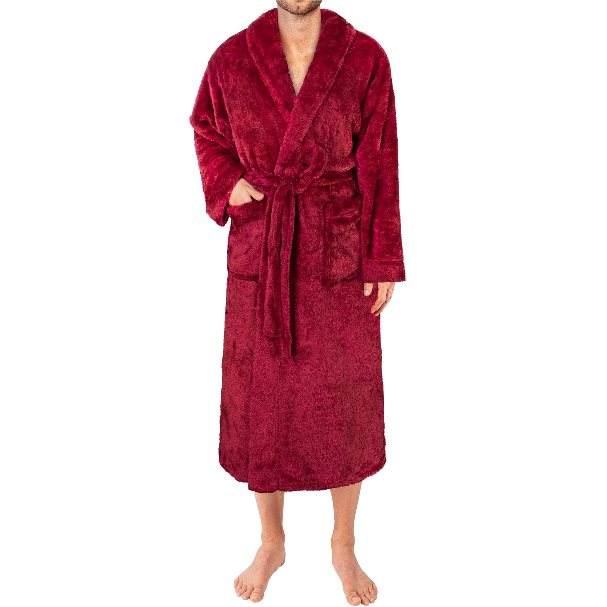 Click here for Pavilia Mens Soft Robe  Plush Fluffy Fleece Bathro... prices