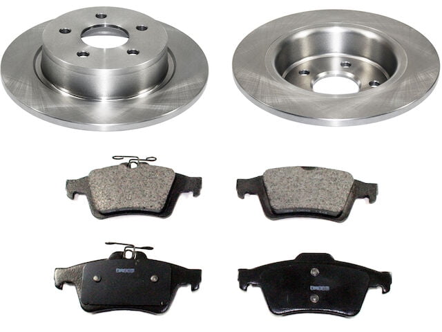 Rear Semi Metallic Brake Pads and Rotor Kit - Compatible with 2013 ...