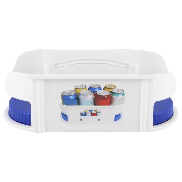 Double Roller Rotating Storage Box Kitchen Multi-Function Refrigerator ...