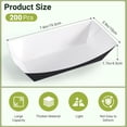 200 Pcs Paper Food Boats, 3 LB Disposable Nacho Trays, Heavy Duty Food ...