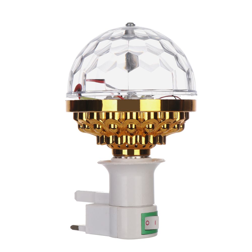 Colorful E27 Disco Home Party Bulb RGB Rotating LED Magic Crystal Ball ...