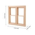 Miniature Window Decor Mini House Wood Window Model Doll House Wooden ...
