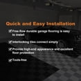Big Floors Free-Flow Interlocking Garage Flooring Tiles, Non-Slip, Self ...
