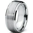 Metal Masters Mens Silver-Tone Tungsten Ring, 9MM Raised Brushed Finish - Walmart.com