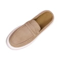 DIVVce Slip On Shoes Women Round Toe Loafers With Minimalist Strap ...
