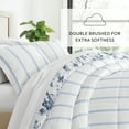 Comfort Canopy - Cabbage Rose Stripe Ultra Soft Reversible Comforter ...