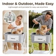 Beberoad Pets B4 Foldable Pet Bath Tub with Scrubber & Safety Harness ...