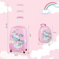 Infans 2PC Toddler Travel Baggage - Kids Carry On Luggage Set with ...