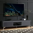 ACME Raceloma TV stand in Gray & Chrome Finish - Walmart.com