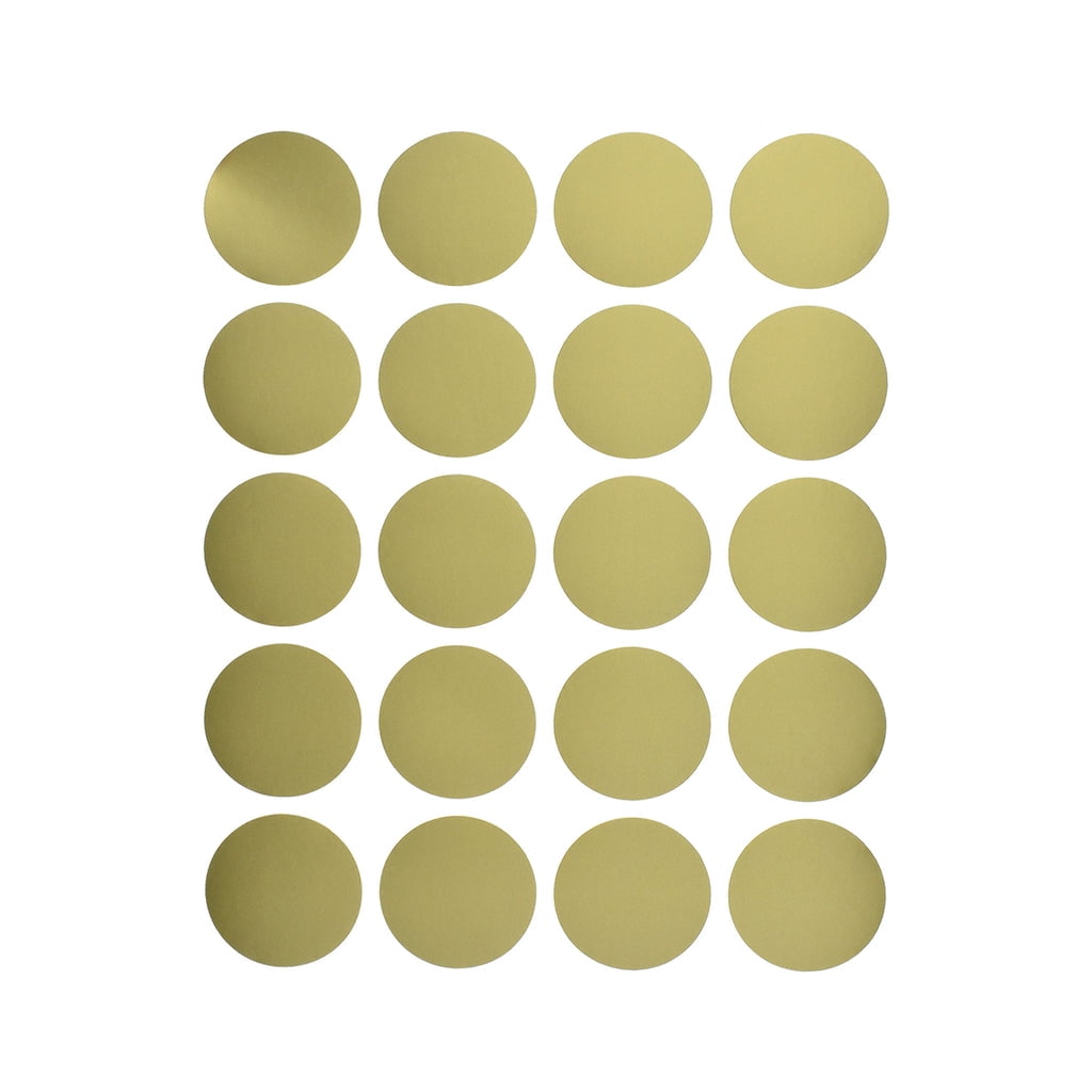 Plain Round Sticker Seals, 1-Inch, 100-Count - Gold - Walmart.com