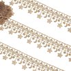 20Yds 3 4 Metallic Gold Braid Lace Trim Flower Glitter Scroll Trims ...
