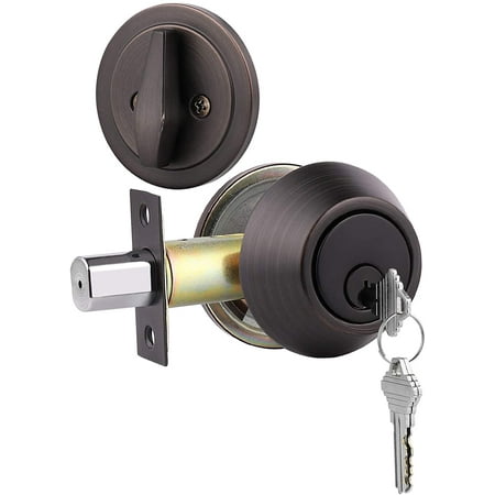 Satin Nickel Single Cylinder Deadbolts 4 Pack,Keyed Alike Locks for ...