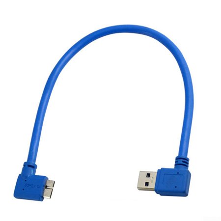 USB 3.0 A Male to Micro USB B 10P Male Jack 90 Degree Left Angle Cable ...