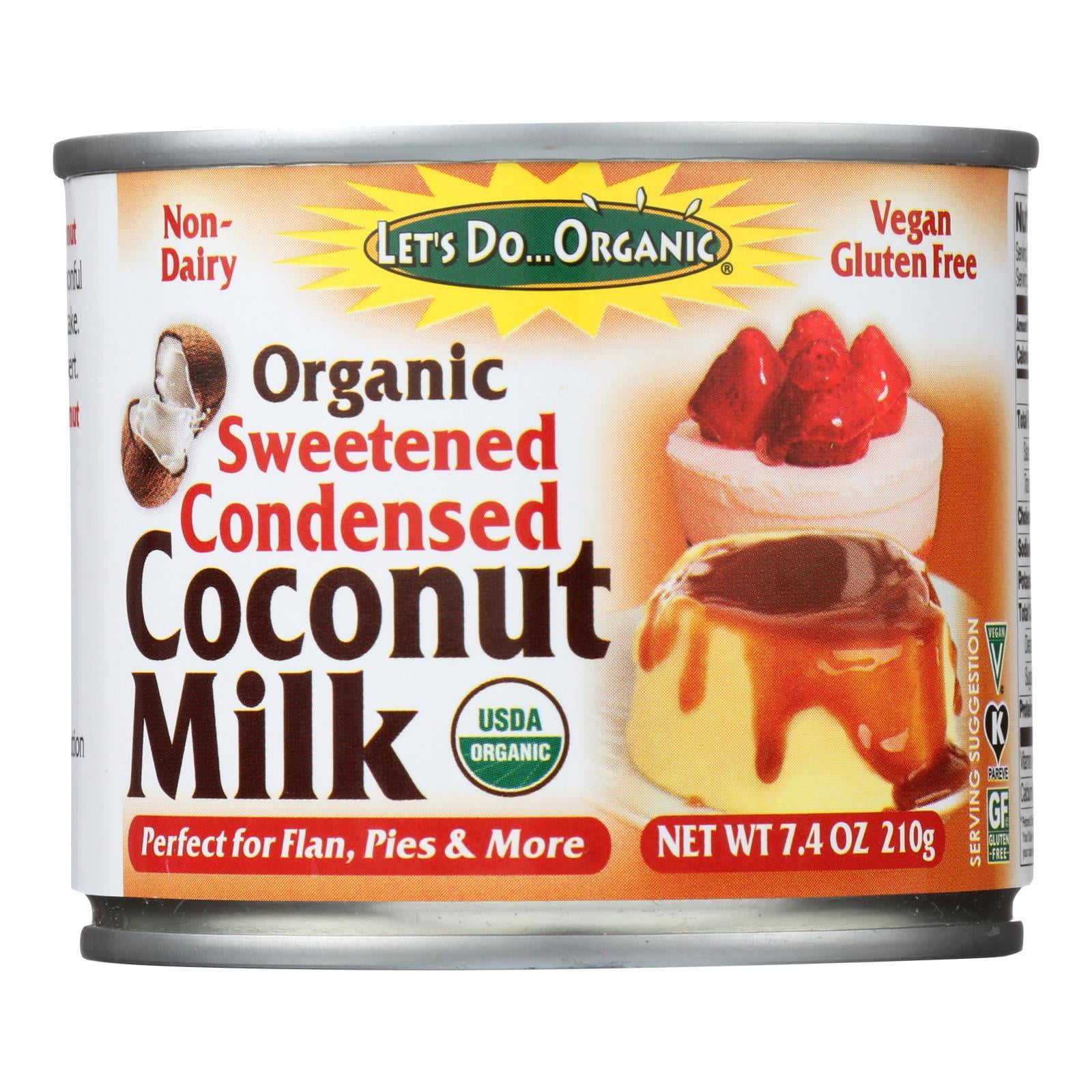 Leche de coco orgánica Let's Do Organic - Condensada endulzada - Caja ...