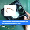 Easy Installs 3Pin Fan Extension Cable for PC Case Layouts Connectings ...