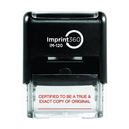 Imprint 360 AS-IMP1047 "Certifié être une copie fidèle et exacte de l ...