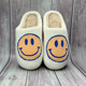 Smiley Face Slippers (Unisex), Slip Resistant, Slide-On House Shoes ...