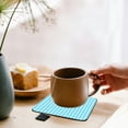 3drose, Cute Light Blue and White Plaid Pattern, Set of 8 Coasters ...