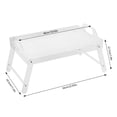 Foldable Bed Tray Table with Folding Legs, Portable Laptop Desk for ...