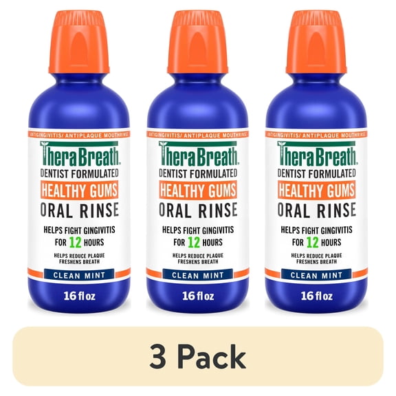 TheraBreath Healthy Gums Mouthwash, Antigingivitis Mouth Rinse for ...