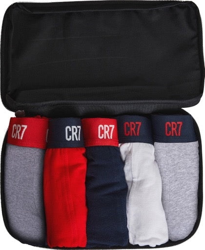 CR7 Men's Trunk 5-PACK in CR7 Travel Zip Bag - Multicolor - Walmart.com