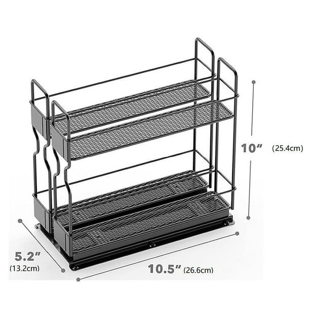 1 Set Seasoning Bottle Storage Rack Kitchen Seasoning Bottle Organizer ...