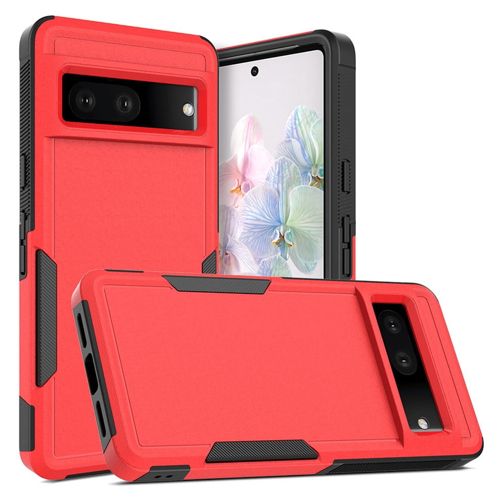 TUFF Hybrid Armor Case for Google Pixel 7 - Red - Walmart.com