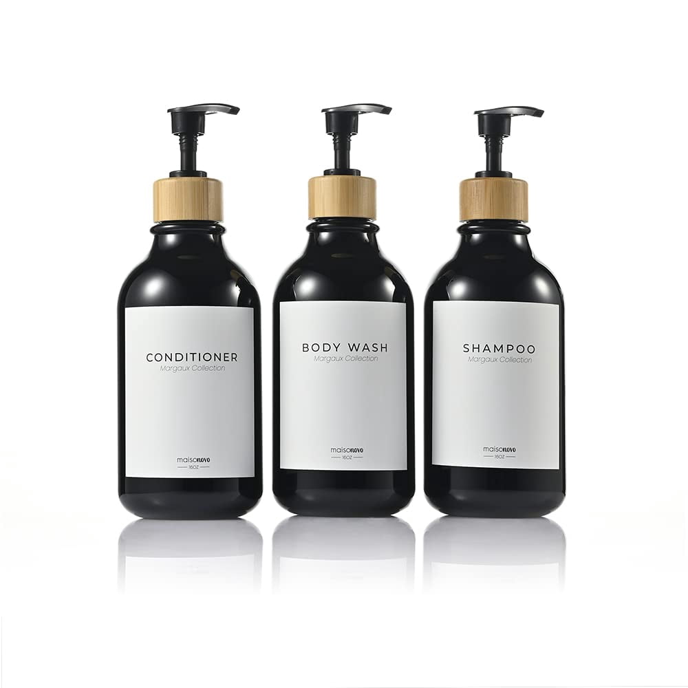 MaisoNovo Shampoo and Conditioner Bottles Dispenser | Soap Shampoo ...