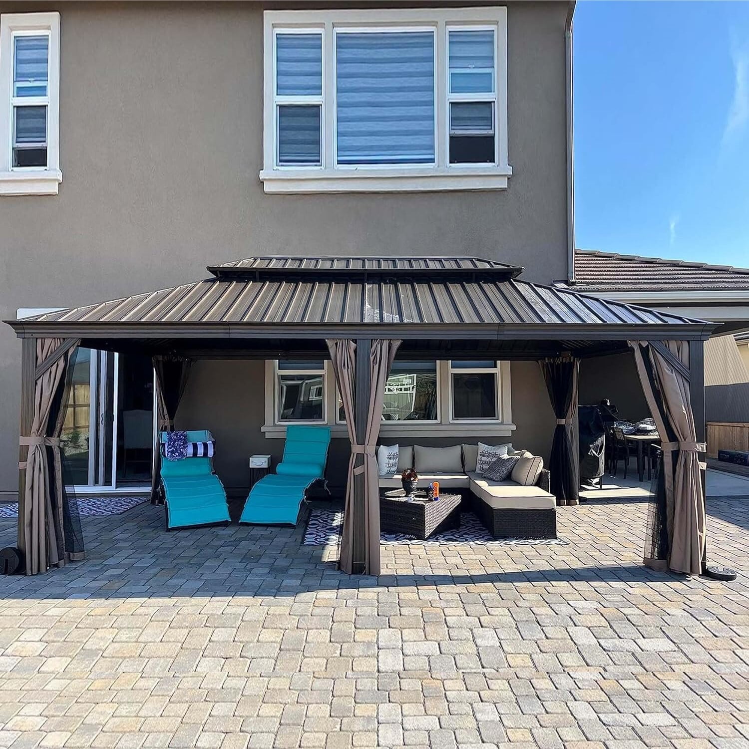 Click here for Domi Outdoor Living 12 X 20 Hardtop Gazebo Outdoor... prices