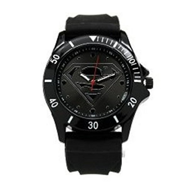Superman Black Logo Watch with Black Silicon Strap (SUP9032) - Walmart.ca