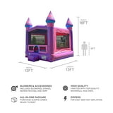 JumpOrange Large Commercial Grade Bounce House with Included Air Blower ...