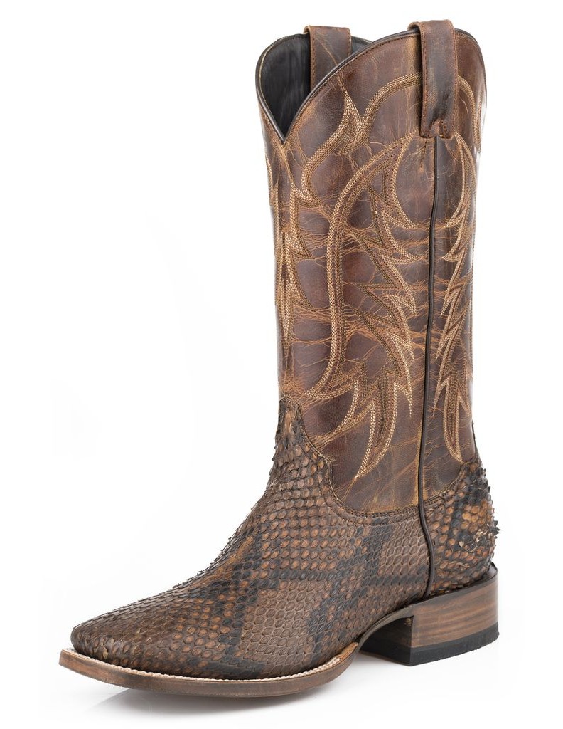Stetson Western Boots Mens Giant Python Brown 12-020-8604-3602 BR ...