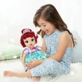 Disney Princess Deluxe Baby Ariel Doll with Mermaid Dress, Tiara and ...