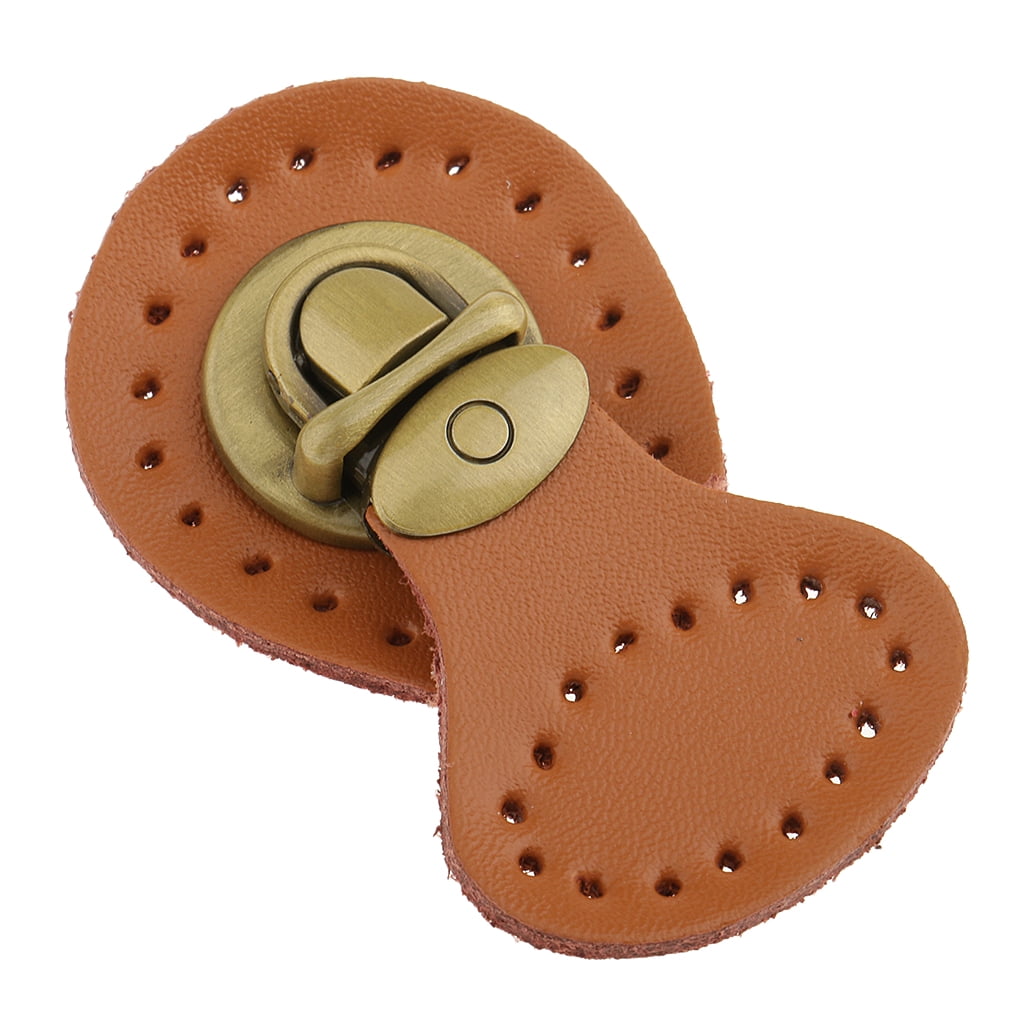 Leather Fasteners Buckles Accessories Brown - Walmart.com