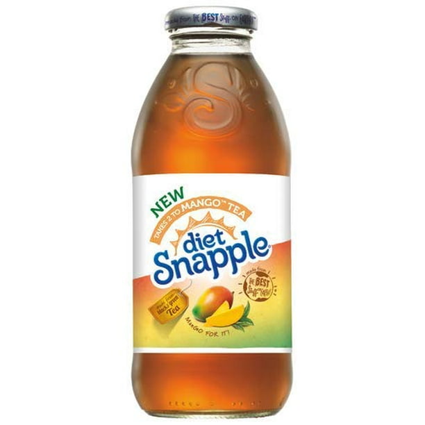 Snapple All Natural Fruit Flavored Teas and Juices, 16 oz Plastic ...