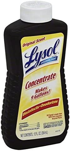LYSOL Concentrate Disinfectant, Original Scent 12 oz Pack of 12 ...
