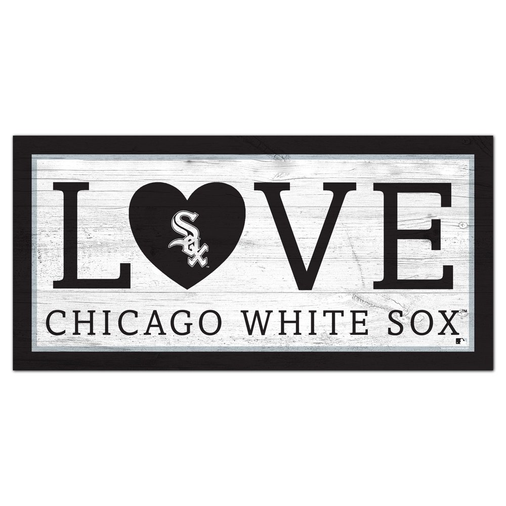 Chicago White Sox 6'' x 12'' Team Love Sign - Walmart.com - Walmart.com